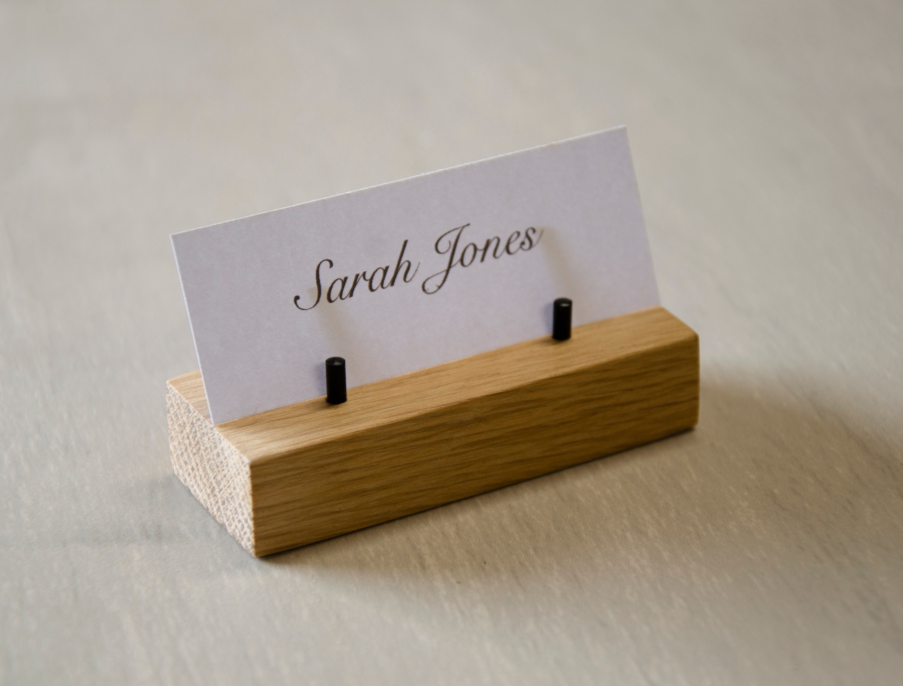 Counter Sign, Card Display Stand, Retail Price Sign Made From Solid Oak ...