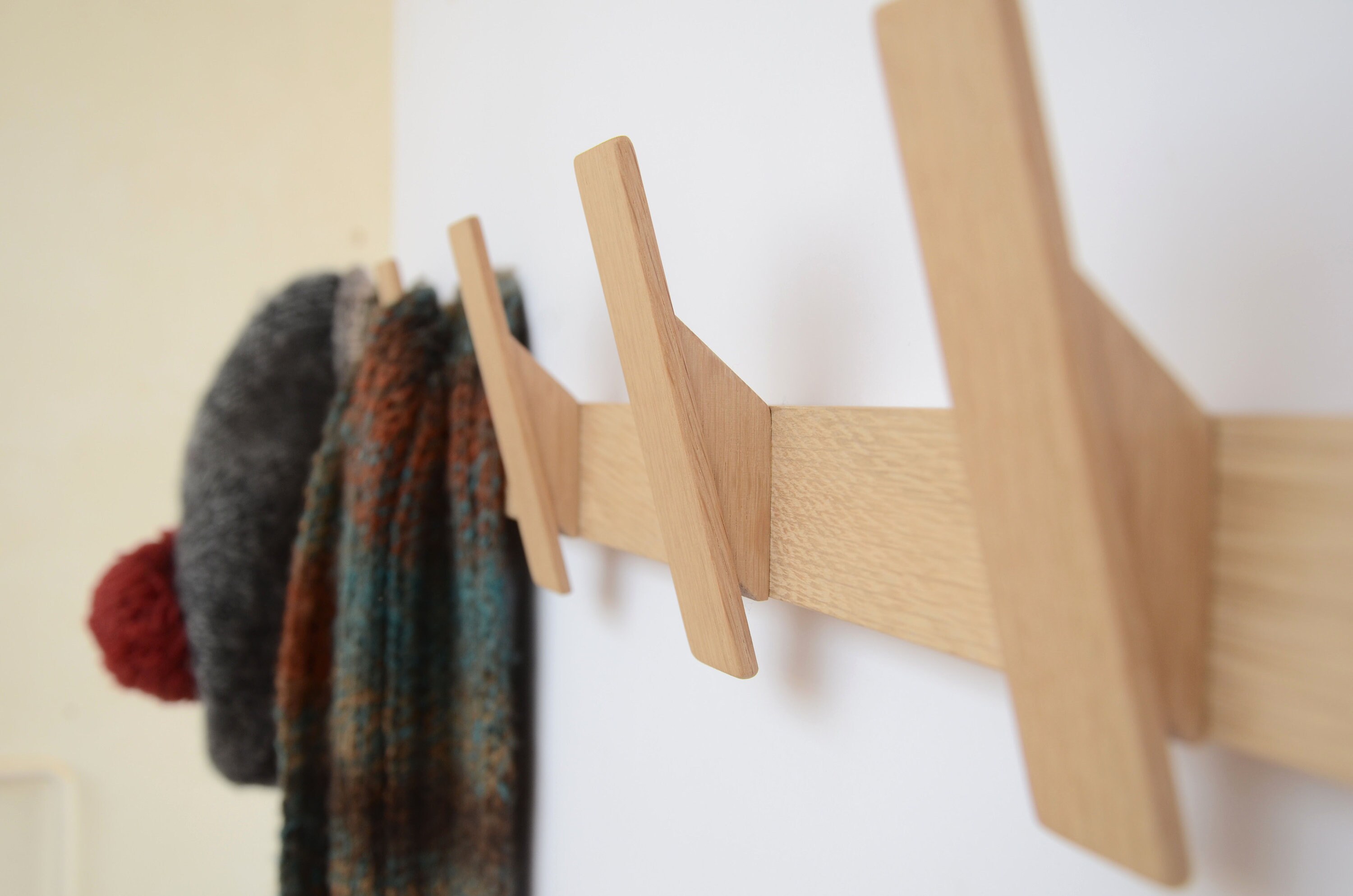 Large Oak Coat Rack - Etsy