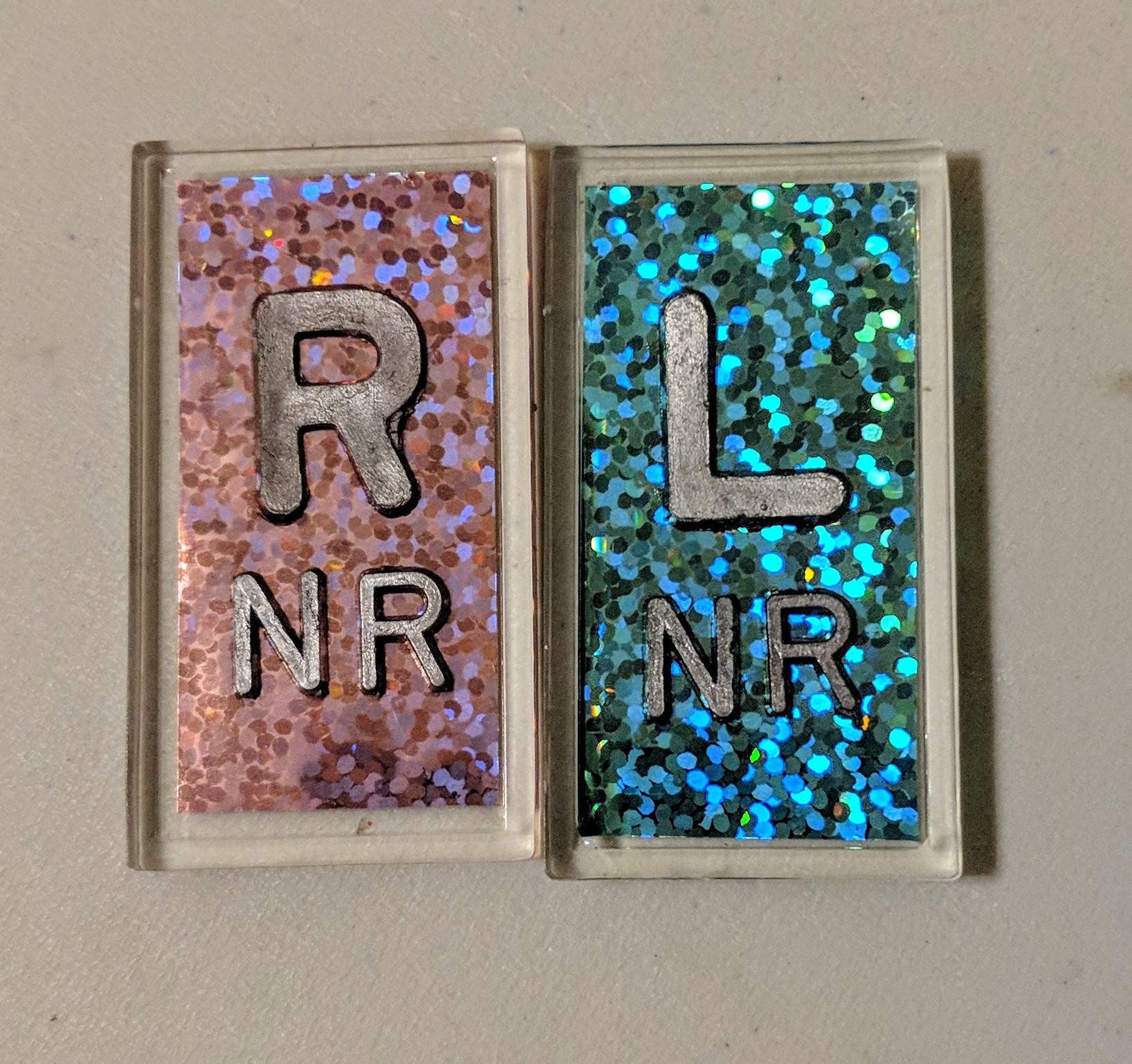 One Set of X-ray Markers Right and Left With CUSTOM Initials - Etsy