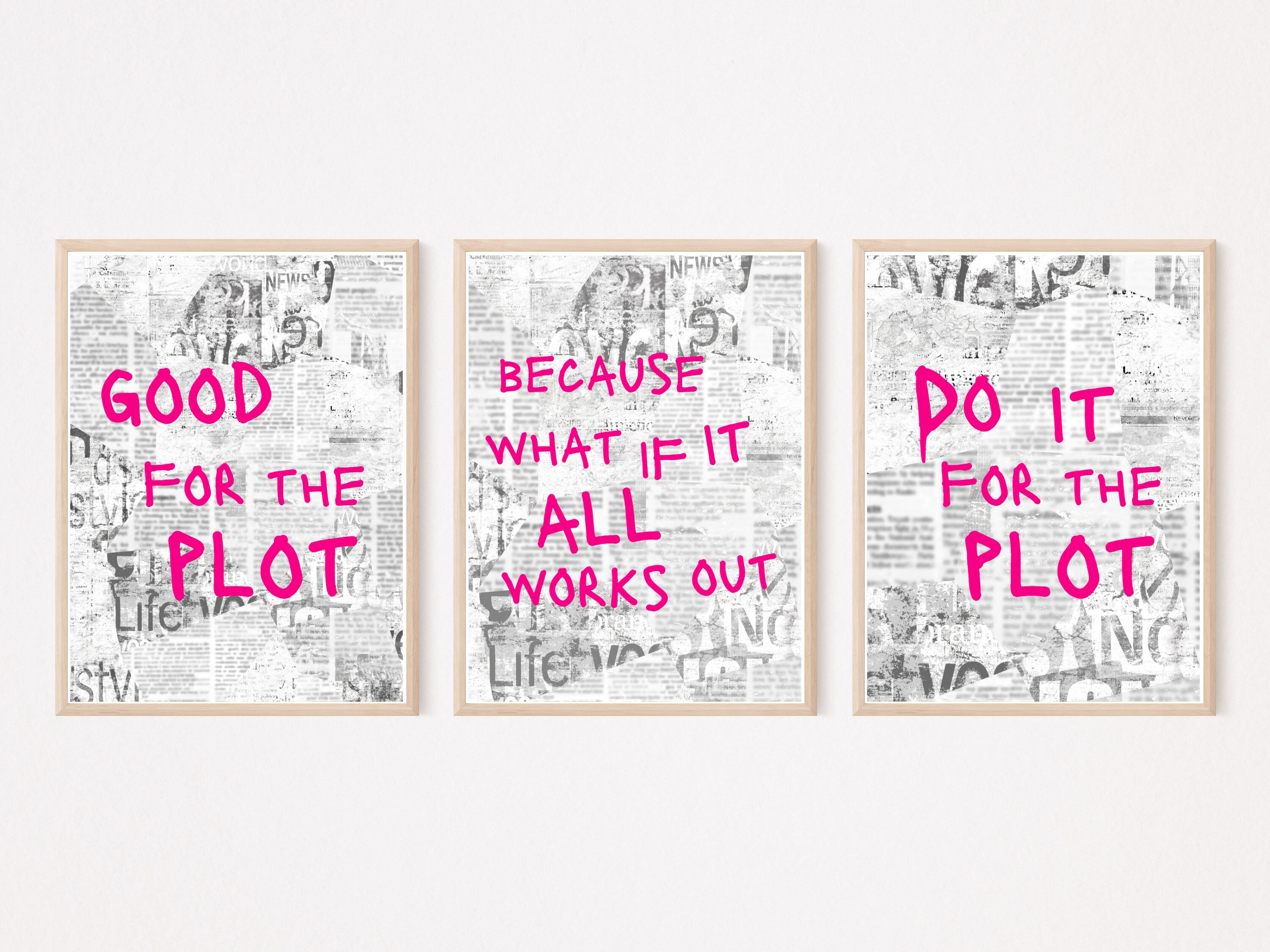 Custom Newspaper Quote Print Personalized Gallery Decor Digital ...