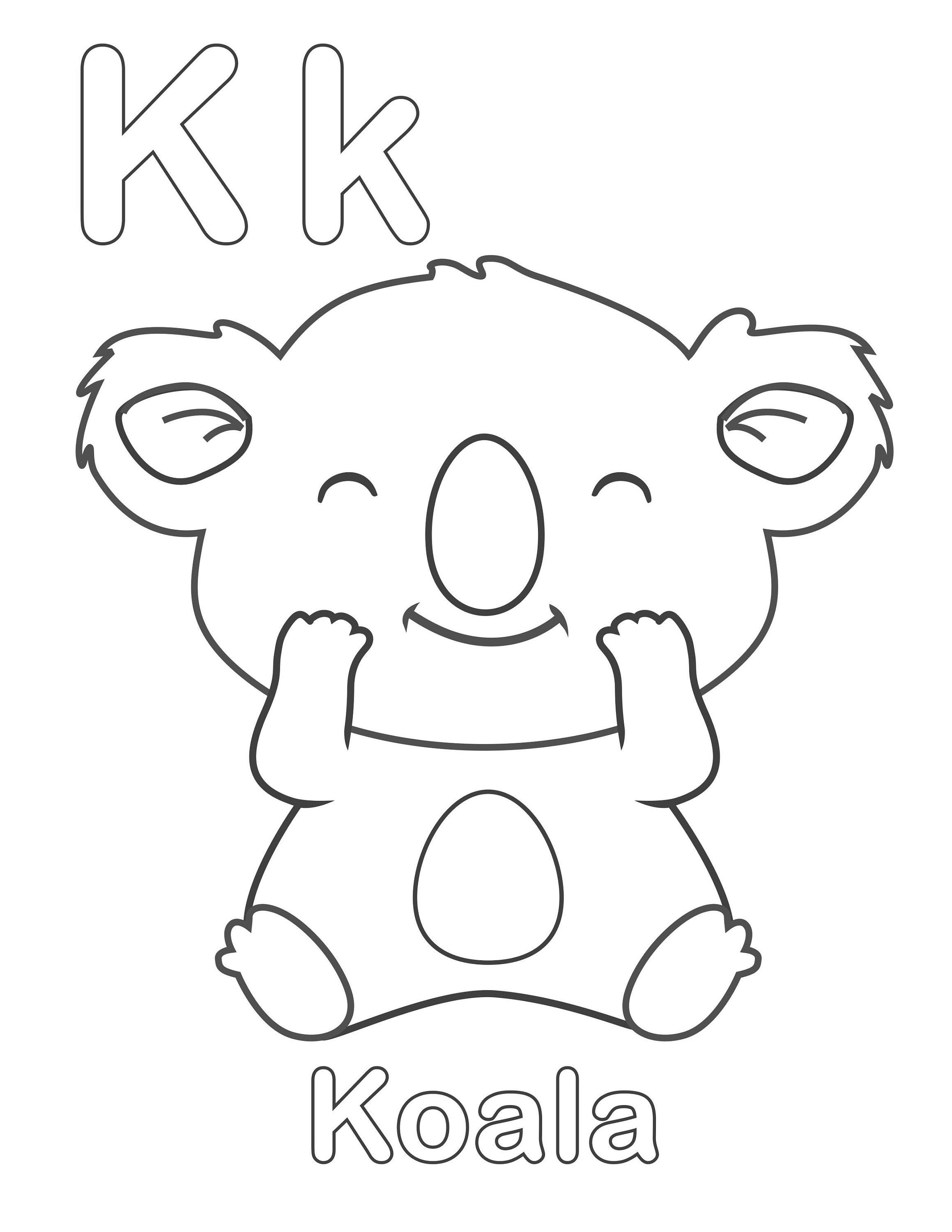 Preschool Kindy Coloring Alphabet Sheet - Etsy