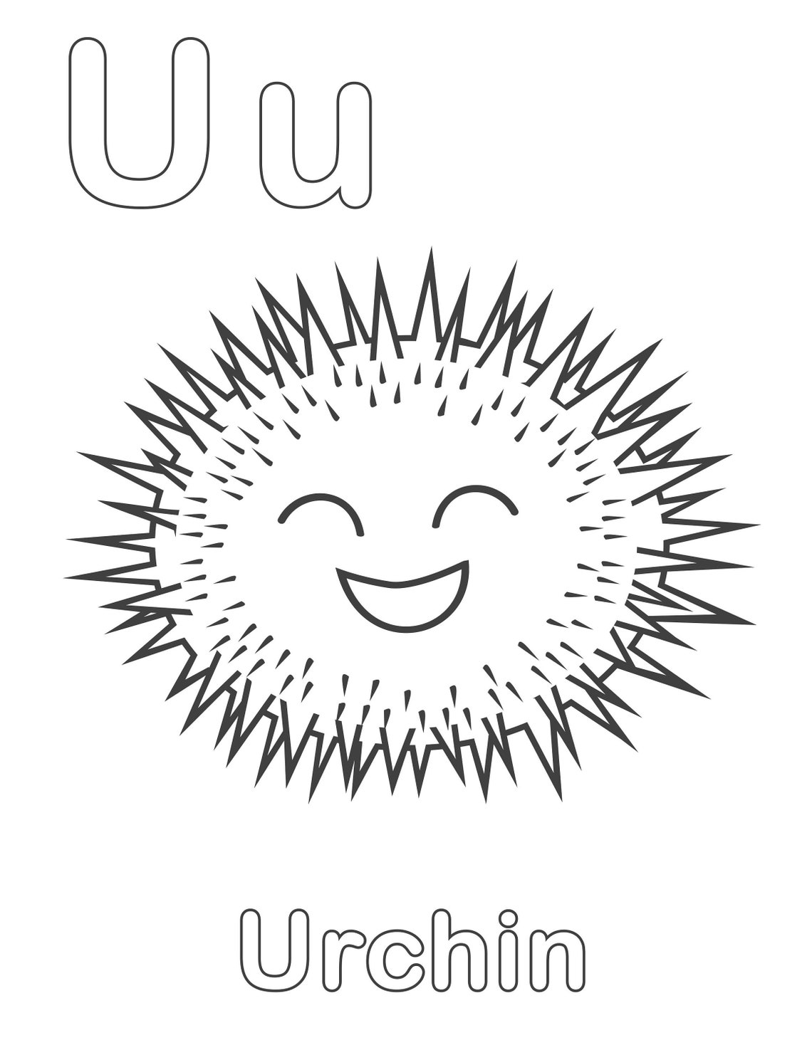 Preschool Kindy Coloring Alphabet Sheet - Etsy