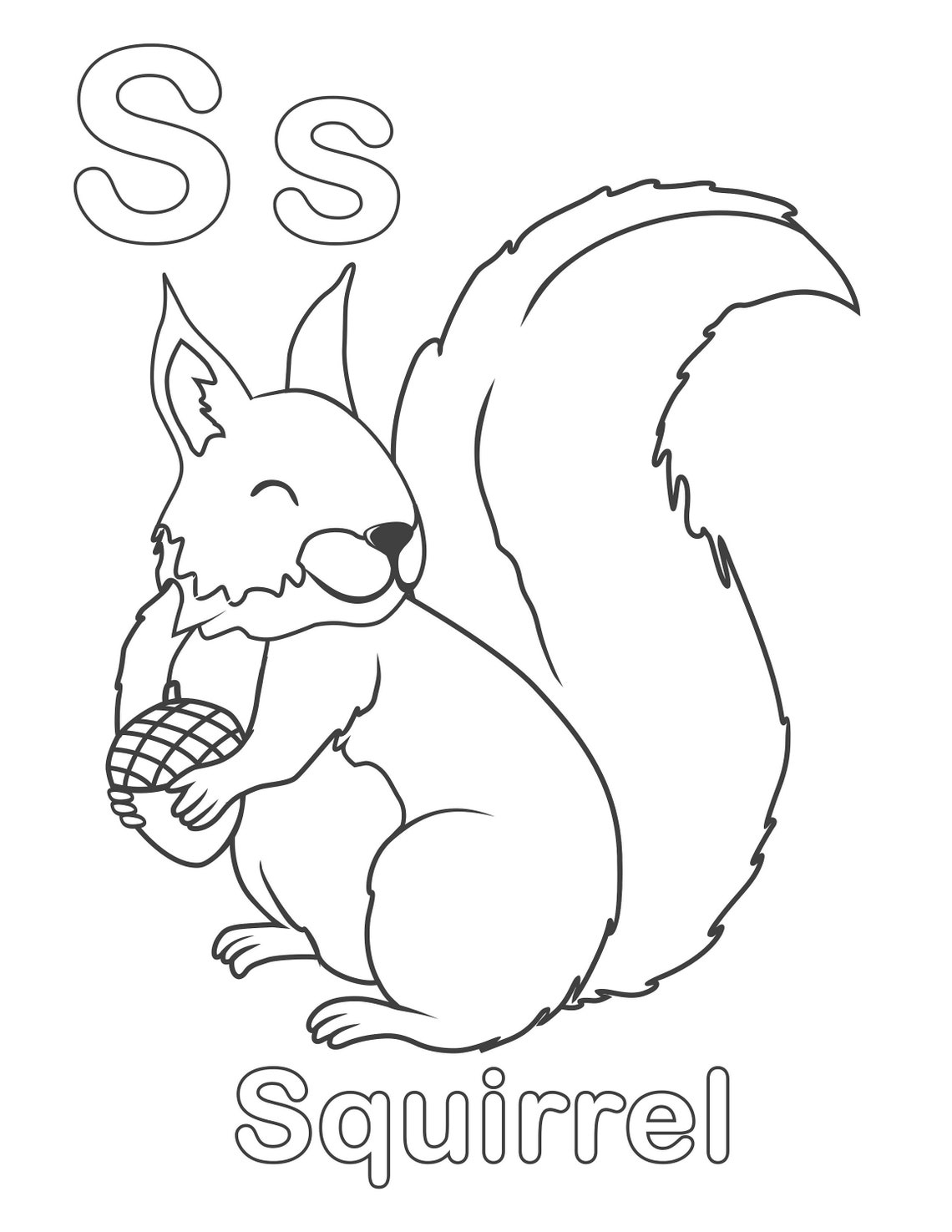 Preschool Kindy Coloring Alphabet Sheet - Etsy