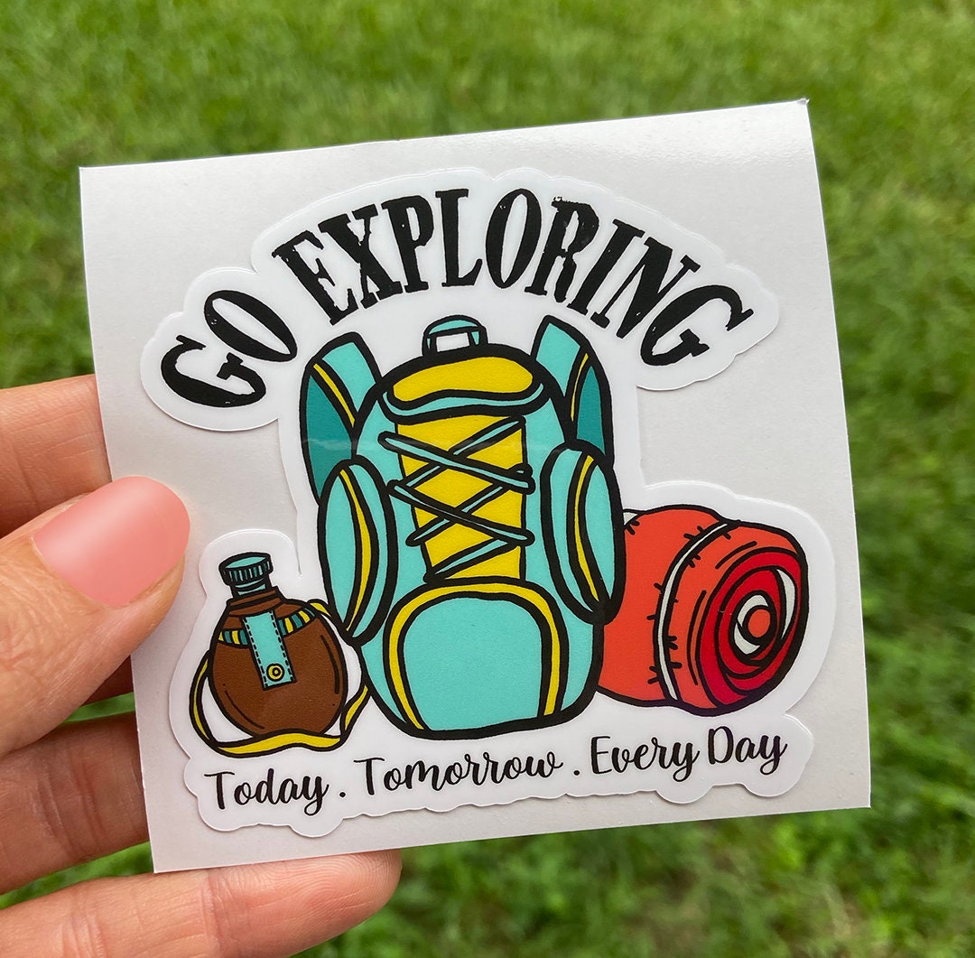 Backpack Sticker Die-cut for Car Laptop Window Truck Outline Decal Go ...