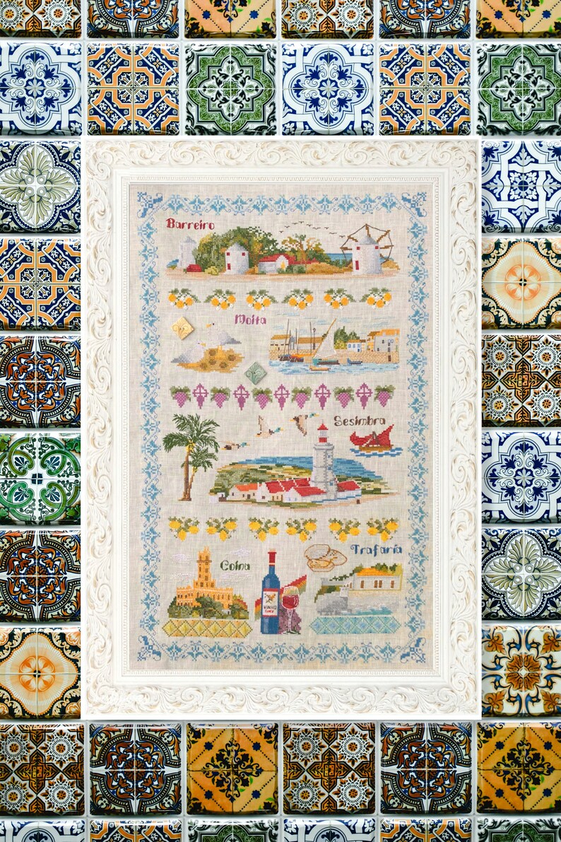Memories of Portugal Sampler by Millefleur, PDF Pattern, Cross Stitch ...