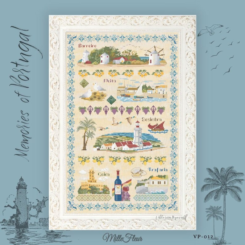 Memories of Portugal Sampler by Millefleur, PDF Pattern, Cross Stitch ...