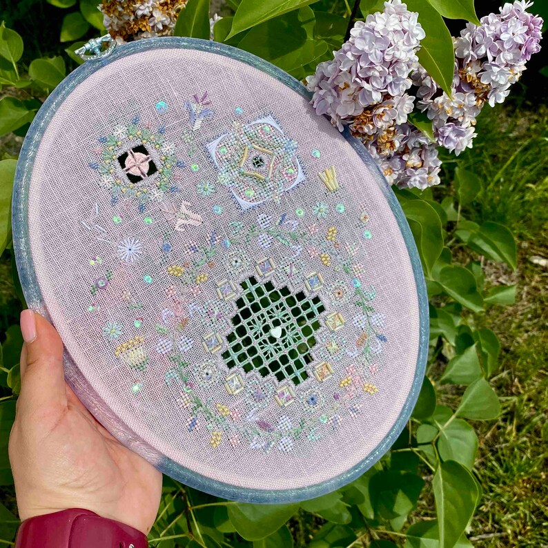 Bead and Thread Packs for the Chart spring Flowers by Millefleur - Etsy