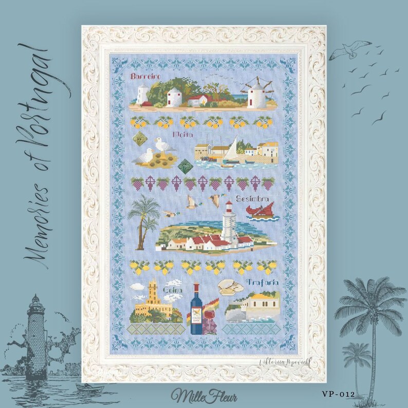 Memories of Portugal Sampler by Millefleur, PDF Pattern, Cross Stitch ...