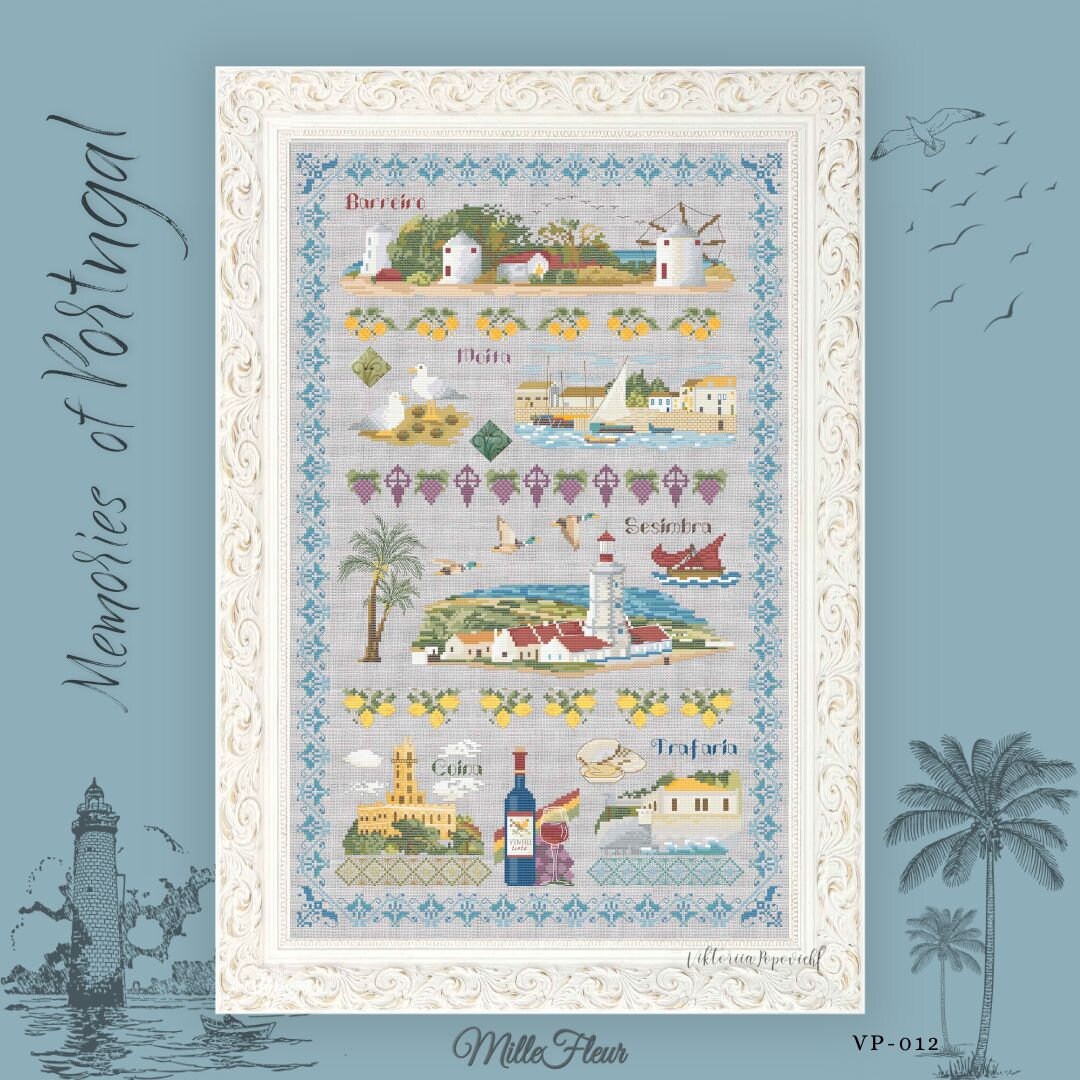 Memories of Portugal Sampler by Millefleur, PDF Pattern, Cross Stitch ...