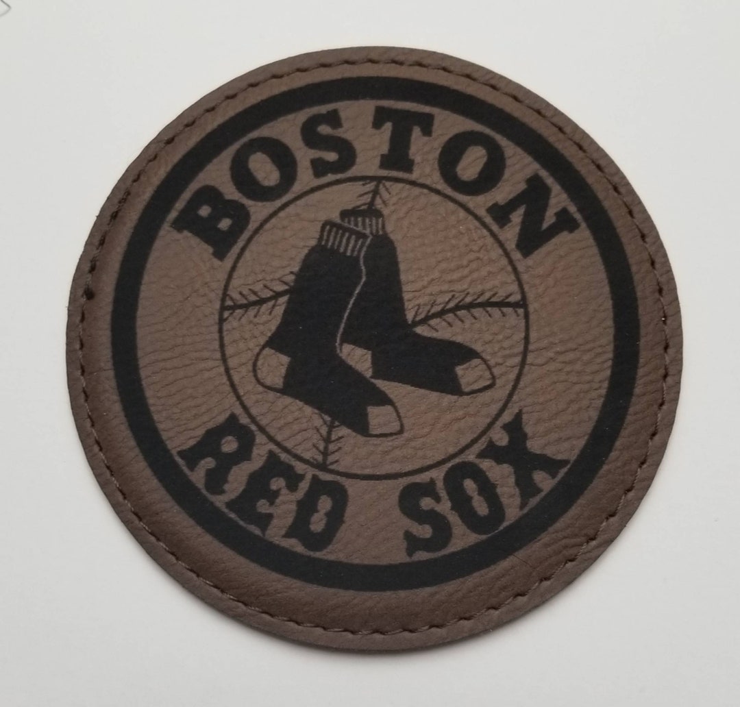 Laser Engraved Synthetic Red Sox Leather Coasters - Etsy