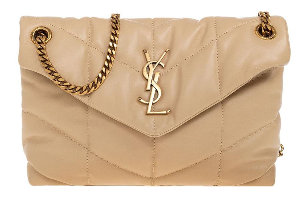 Saint-laurent PUFFER Bronze Metal Accessories Logo Letter Logo - Etsy