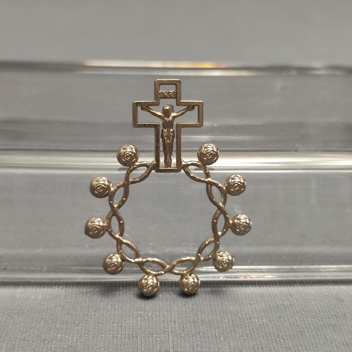 Religious Finger Rosary Ring - Italy Cross Crucifix - Etsy
