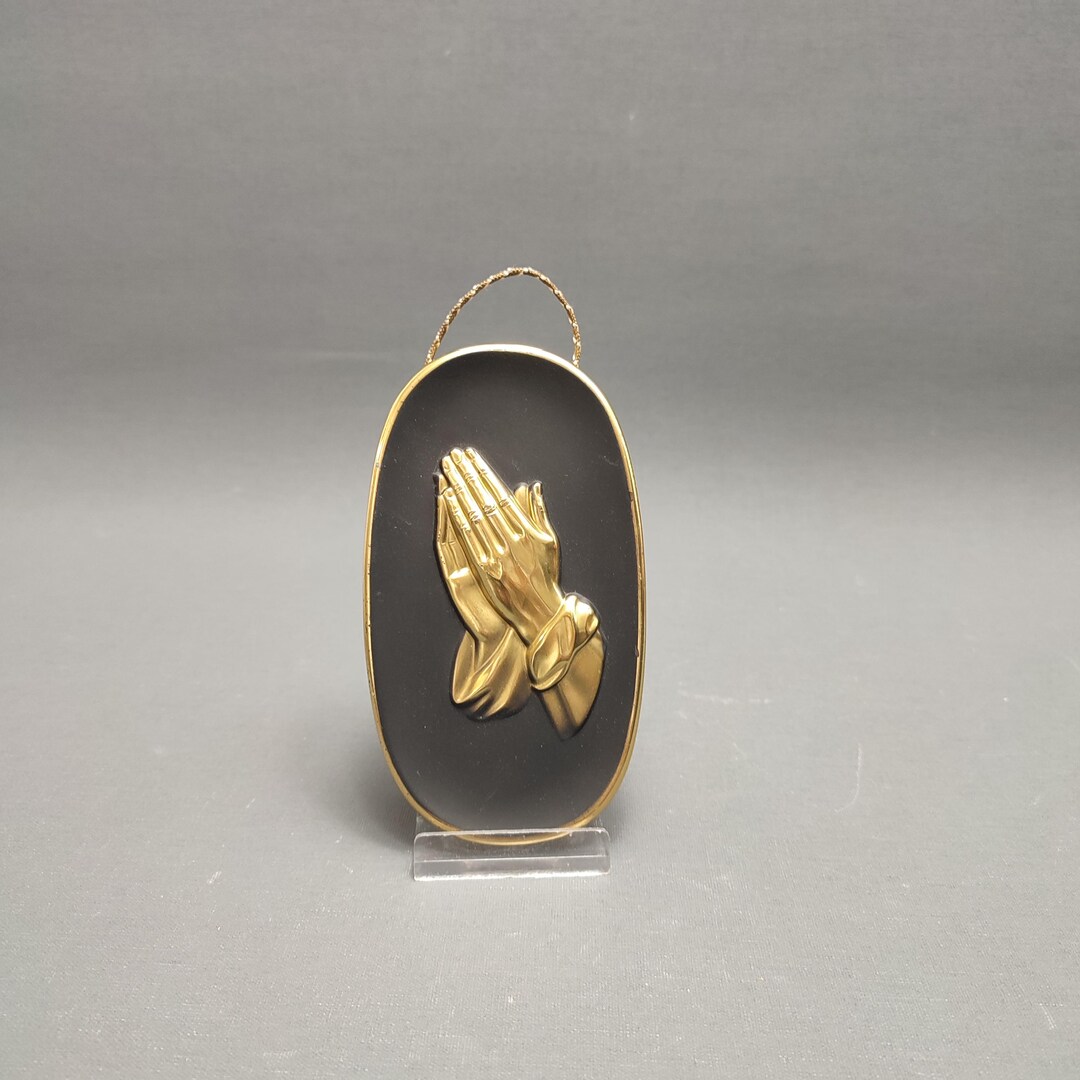 Religious Vintage Praying Hands Wall Plaque - - Mid Century - Etsy
