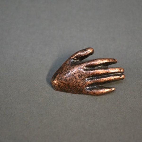 Vintage Hand Brooch - Etsy