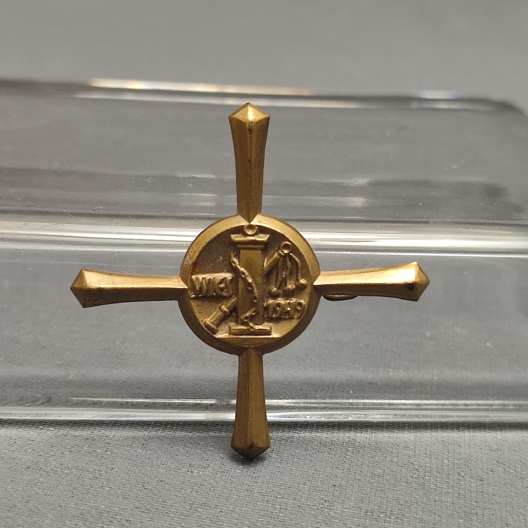Rare Religious Old Pin / Brooch Wien 1949 Cross - Etsy
