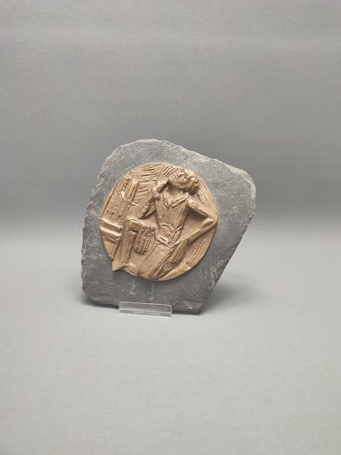 Religious Joseph Krautwald - the Listener - Cast Bronze - Wall Hanging ...