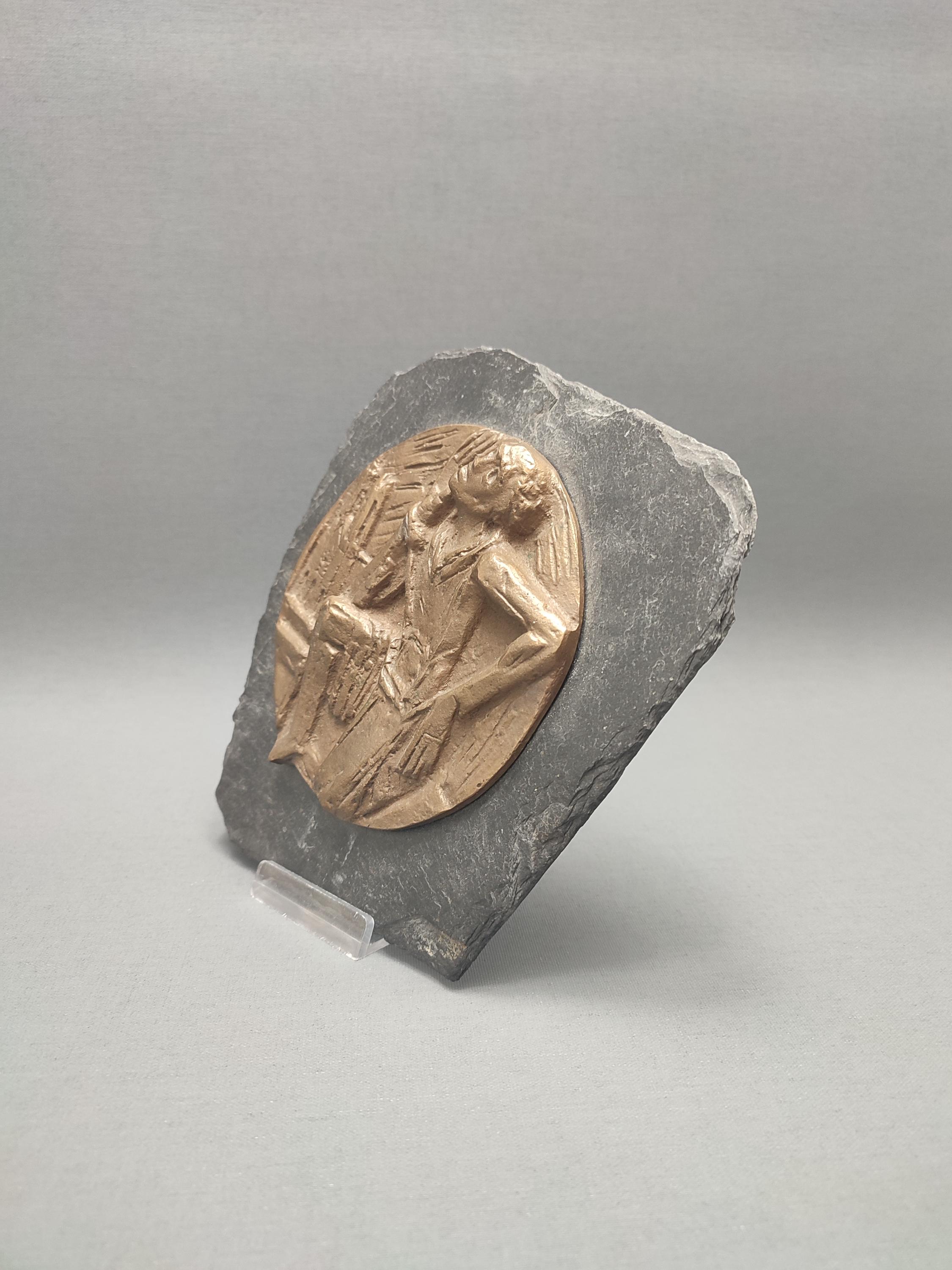 Religious Joseph Krautwald - the Listener - Cast Bronze - Wall Hanging ...