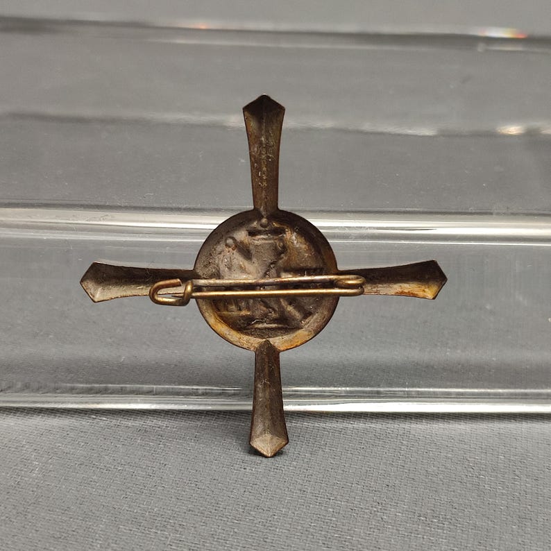 Rare Religious Old Pin / Brooch Wien 1949 Cross - Etsy