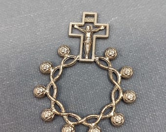 Religious Finger Rosary Ring - Italy Cross Crucifix - Etsy