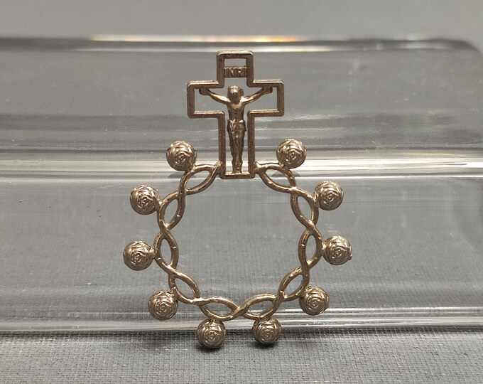 Religious Finger Rosary Ring - Italy Cross Crucifix - Etsy