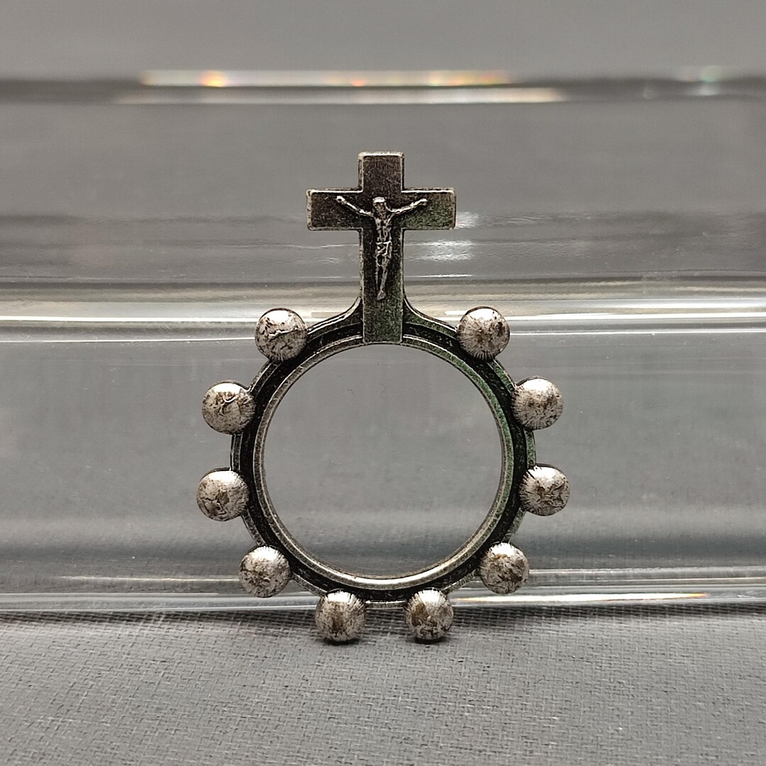 Religious Finger Rosary Ring - Cross Crucifix - Etsy