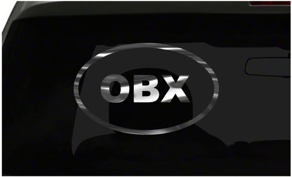 OBX Sticker Euro Oval Shape All Chrome and Regular Vinyl Color - Etsy