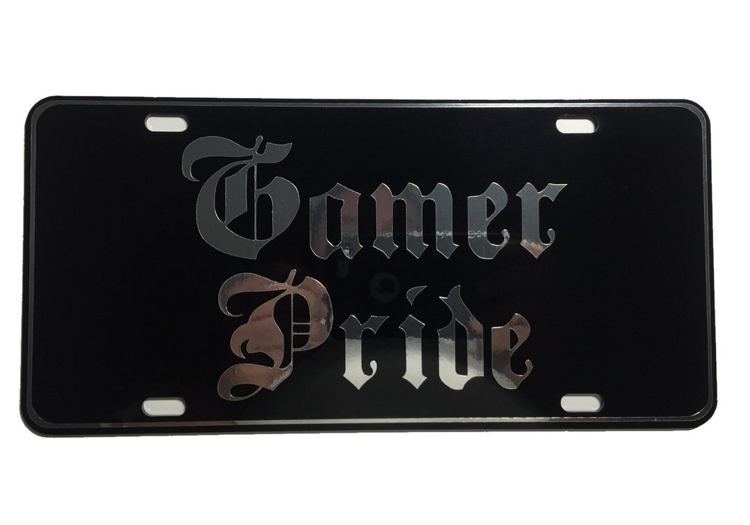 Customonsterdesigns Gamer Pride Heavy Duty Aluminum License Plate - Etsy