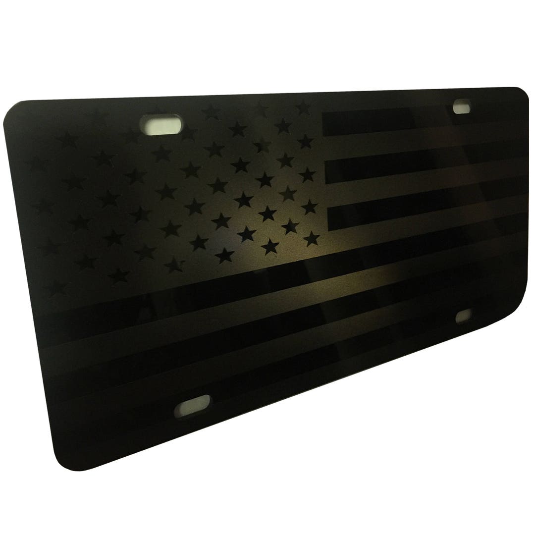 US Flag Reflective American Flag License Plate ULTIMATE MAX Stealth ...