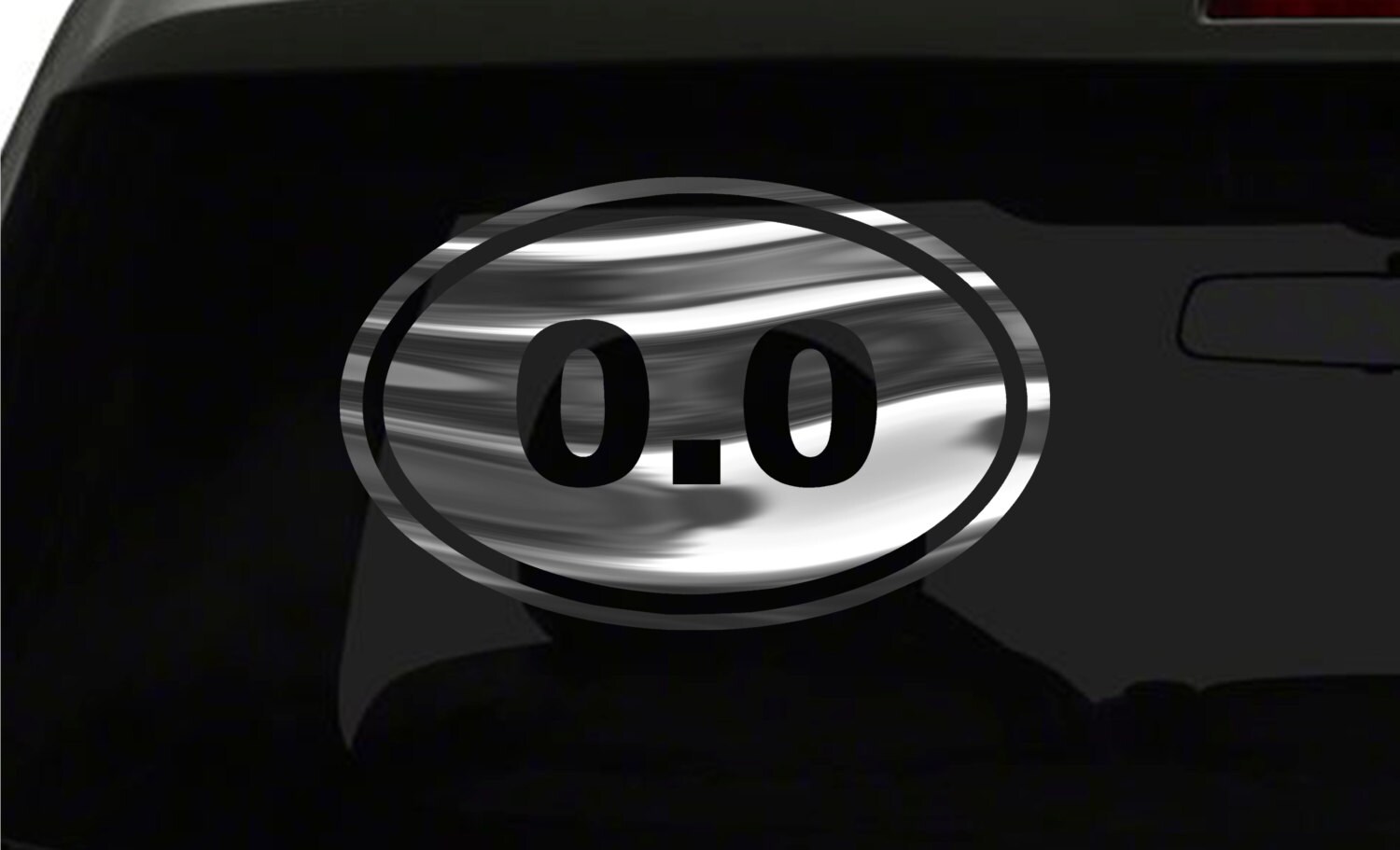 0.0 Sticker Funny Running Joke Humor euro oval shape all - Etsy España