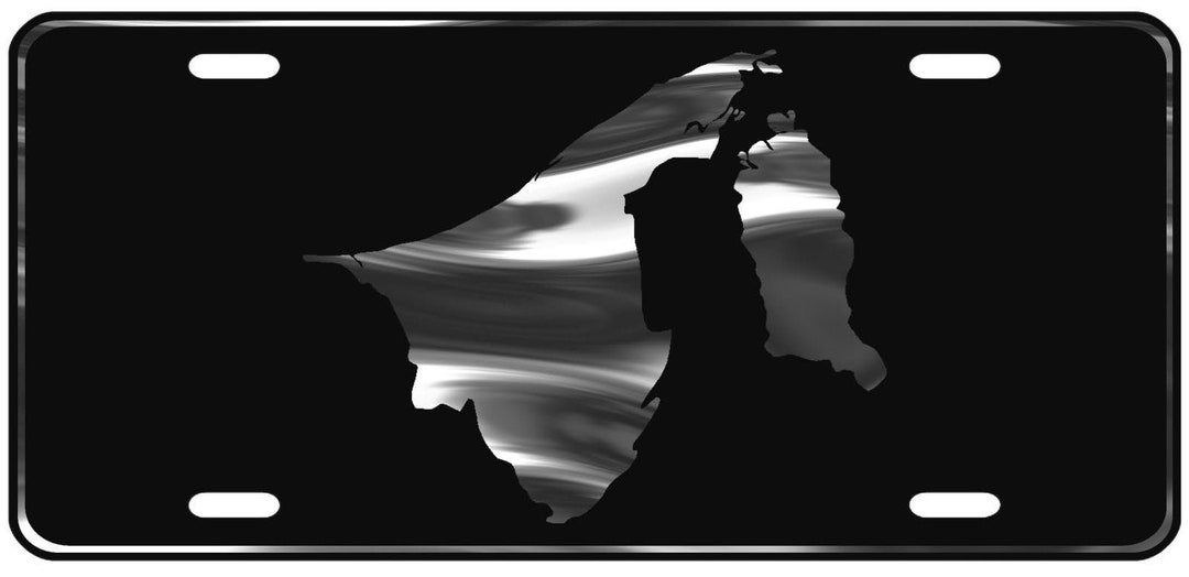 Customonsterdesigns Brunei Map Heavy Duty Aluminum License Plate - Etsy