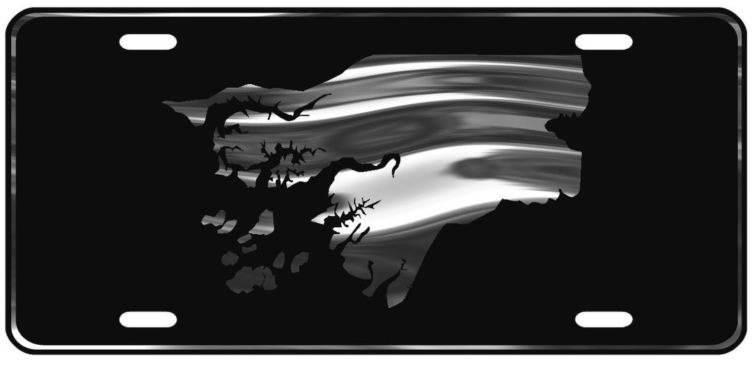 Customonsterdesigns Guinea-bissau Map Heavy Duty Aluminum License Plate ...