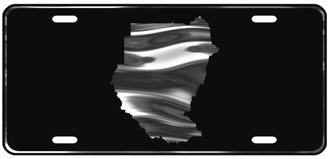 Customonsterdesigns Sudan Map Heavy Duty Aluminum License Plate - Etsy