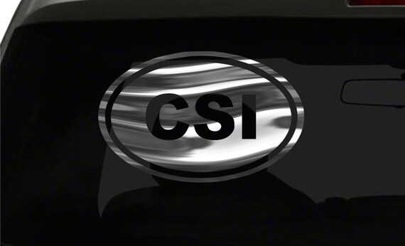 CSI Sticker Crime Investigation Police Funny Euro Oval Shape - Etsy UK