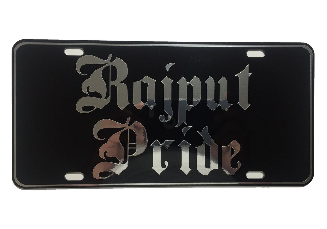 Customonsterdesigns Rajput Pride Heavy Duty Aluminum License Plate - Etsy