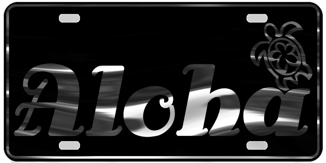 Customonsterdesigns Aloha With Honu Sea Turtle Heavy Duty Aluminum ...