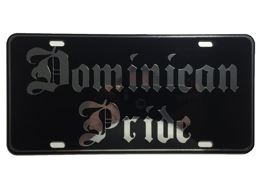 Customonsterdesigns Dominican Pride Heavy Duty Aluminum License Plate ...