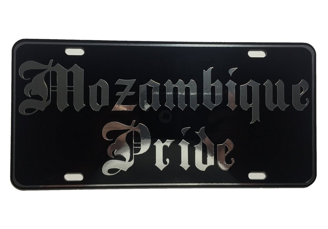 Customonsterdesigns Mozambique Pride Heavy Duty Aluminum License Plate ...