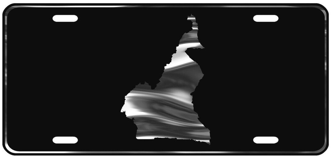 Customonsterdesigns Cameroon Map Heavy Duty Aluminum License Plate - Etsy