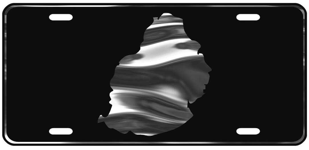 Customonsterdesigns Mauritius Map Heavy Duty Aluminum License Plate - Etsy