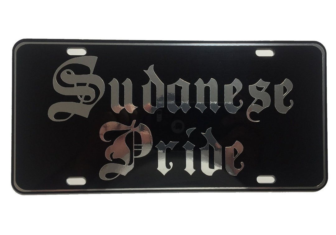 Customonsterdesigns Sudanese Pride Heavy Duty Aluminum License Plate - Etsy