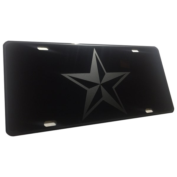 License Plate Star - Etsy