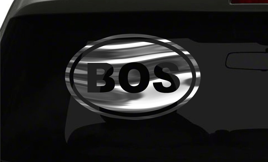 Bos Sticker Euro Oval Shape All Chrome and Regular Vinyl Color - Etsy