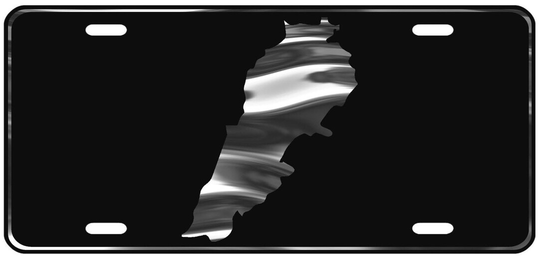 Customonsterdesigns Lebanon Map Heavy Duty Aluminum License Plate - Etsy