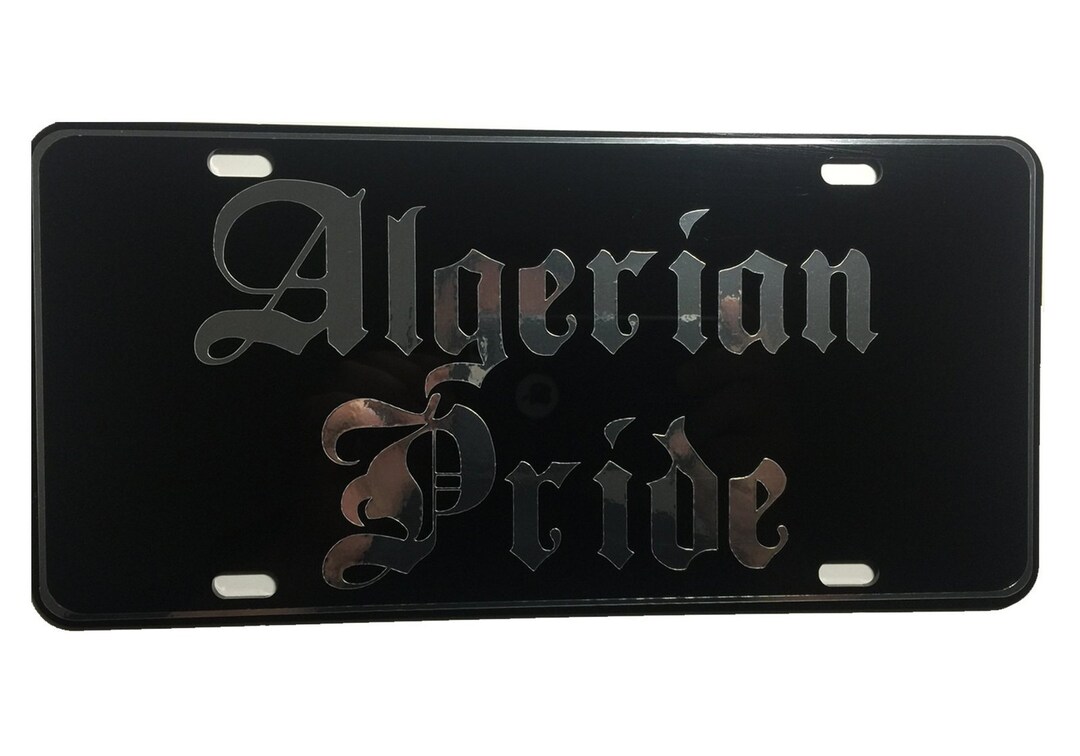 Customonsterdesigns Algerian Pride Heavy Duty Aluminum License Plate - Etsy