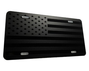 Black Matte License Plate - Etsy
