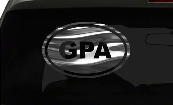 GPA Sticker Grandpa Grandfather Granddad Euro Oval Shape All | Etsy