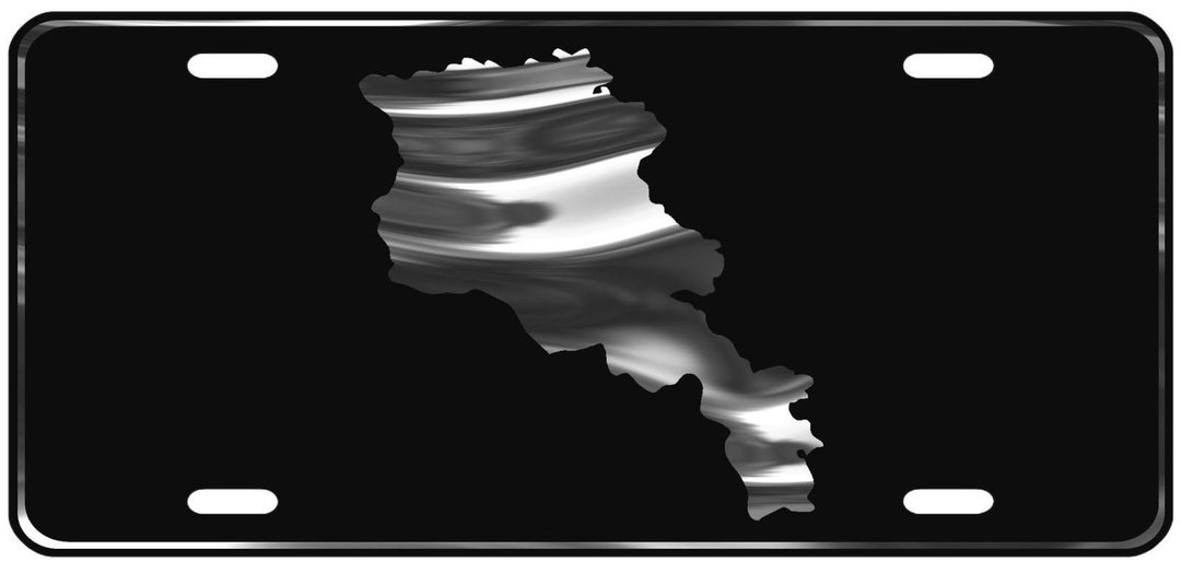 Customonsterdesigns Armenia Map Heavy Duty Aluminum License Plate - Etsy