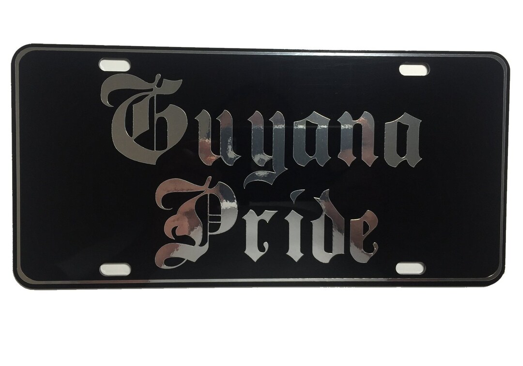 Customonsterdesigns Guyana Pride Heavy Duty Aluminum License Plate - Etsy