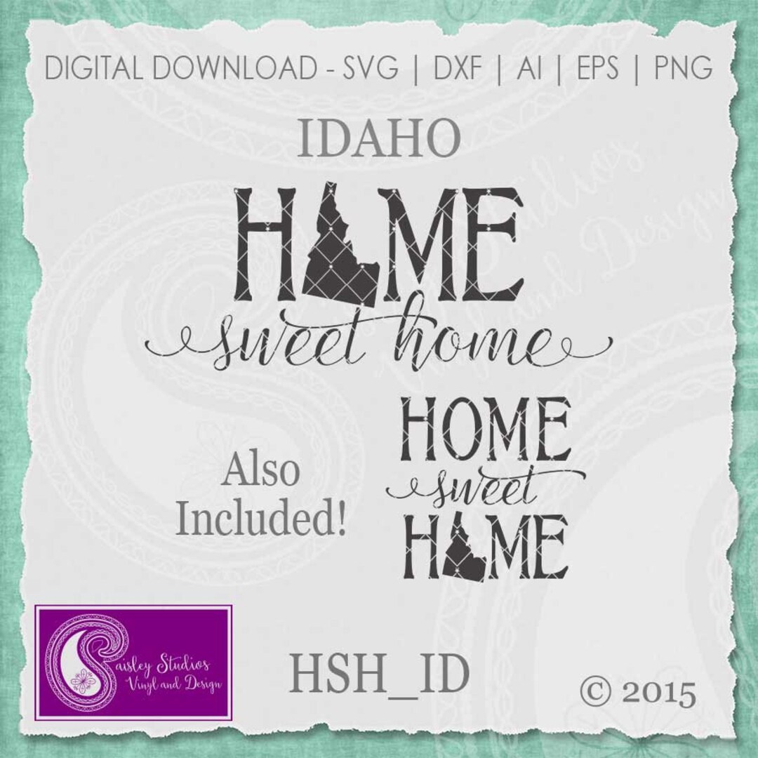 Idaho SVG, Idaho State Svg, Home Sweet Home SVG, Idaho State Pride ...