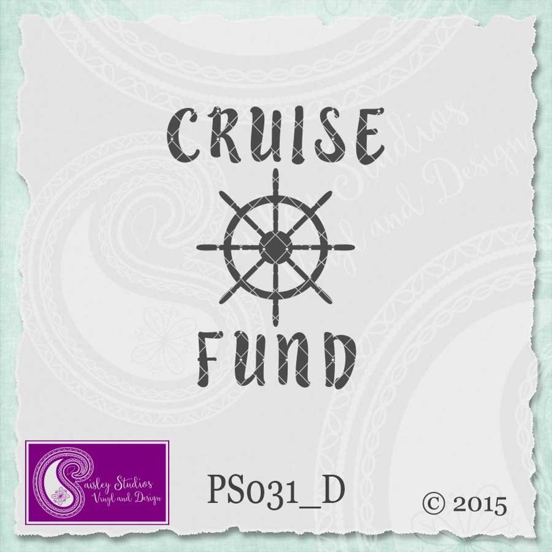 Cruise Fund SVG - Fund Jar Vector - Mason Jar Piggy Bank Vector Cruise ...